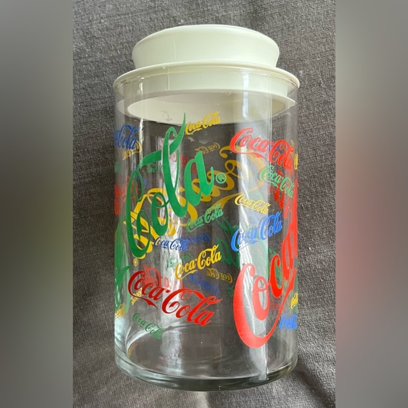Storage & Organization | Vintage 198s Coca Cola Canister With Lid ...